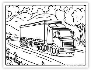 Truck Coloring Pages (Free PDF Printables) - Simply Love Coloring
