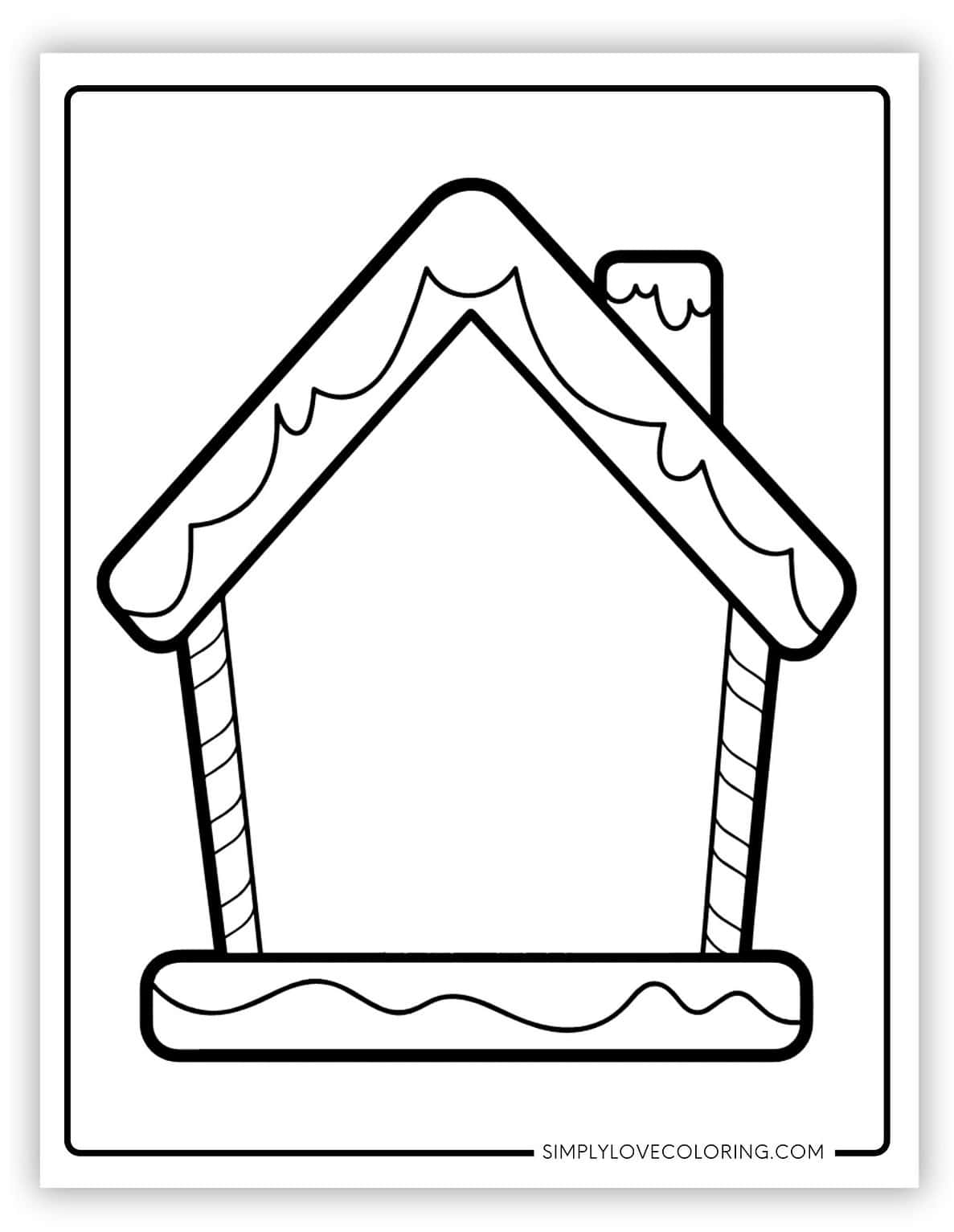 Gingerbread House Templates (Free PDF Printables) - Simply Love Coloring