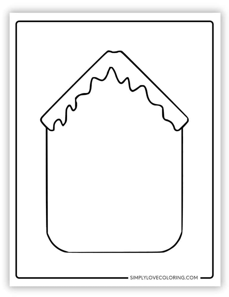 Gingerbread House Templates (Free PDF Printables) - Simply Love Coloring