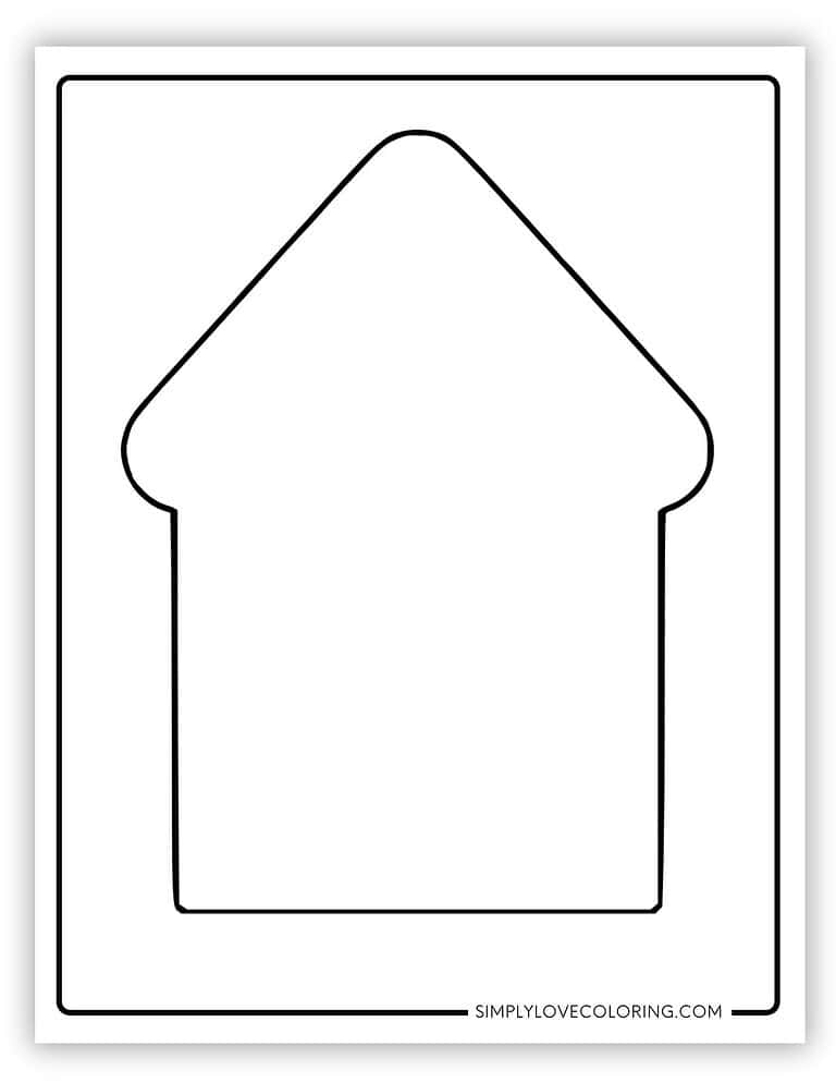 Gingerbread House Templates (Free PDF Printables) - Simply Love Coloring