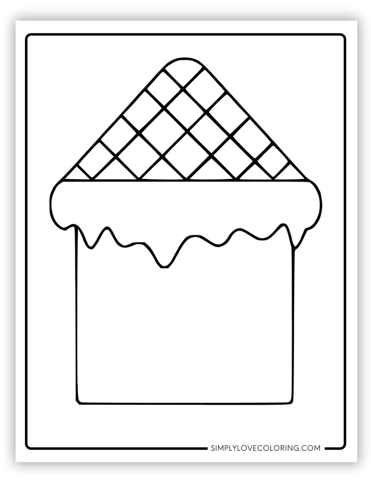 Gingerbread House Templates (Free PDF Printables) - Simply Love Coloring