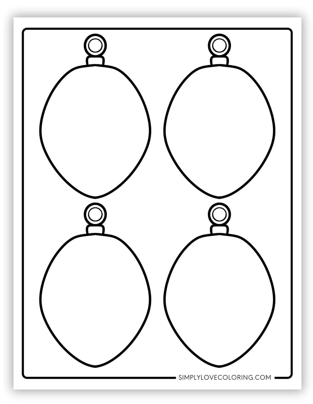 Christmas Lights Templates (Free PDF Printables) - Simply Love Coloring