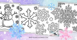 December Coloring Pages (Free PDF Printables) - Simply Love Coloring