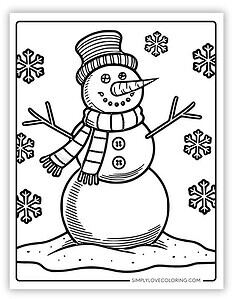Snowflake Coloring Pages (Free PDF Printables) - Simply Love Coloring