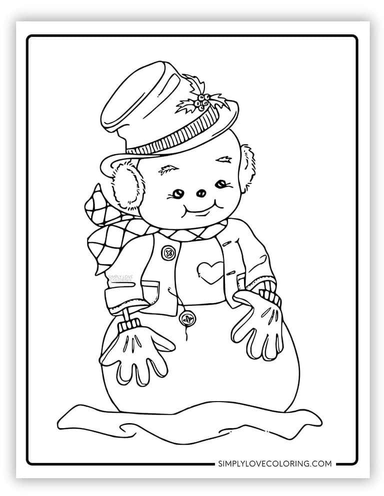 Vintage Christmas Coloring Pages (Free PDF Printables) - Simply Love ...