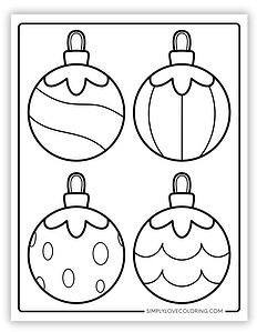 Christmas Lights Templates (Free PDF Printables) - Simply Love Coloring