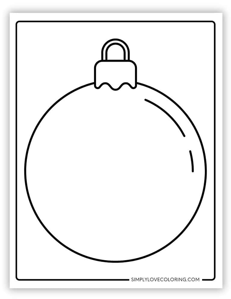 Christmas Ornament Templates (Free PDF Downloads) - Simply Love Coloring