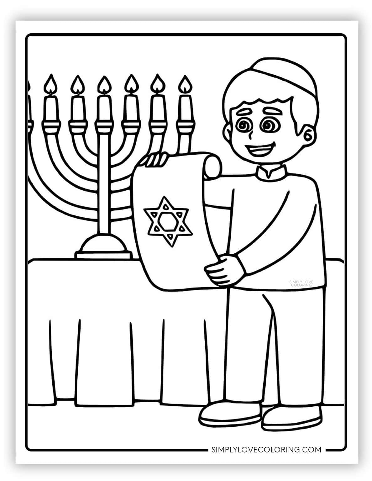 Hanukkah Coloring Pages (Free PDF Printables) - Simply Love Coloring
