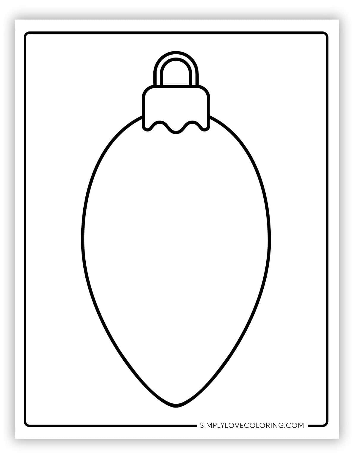 Christmas Ornament Templates (Free PDF Downloads) - Simply Love Coloring