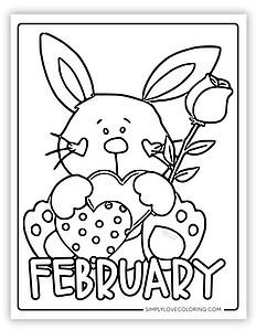 February Coloring Pages (Free PDF Printables) - Simply Love Coloring
