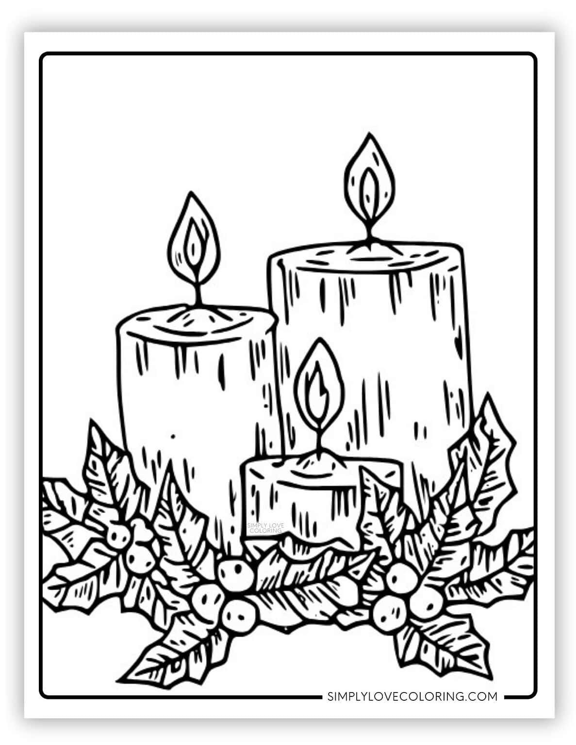 Mistletoe Coloring Pages (Free PDF Printables) - Simply Love Coloring