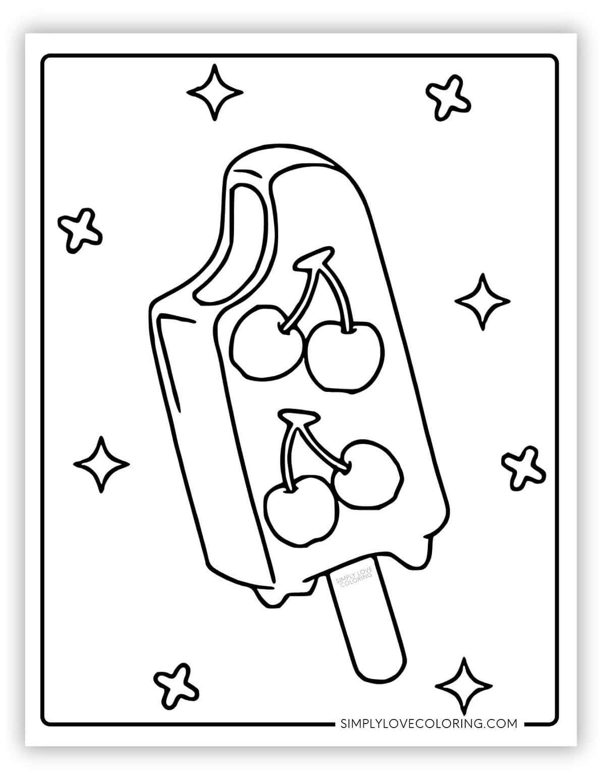 Popsicle Coloring Pages (Free PDF Printables) - Simply Love Coloring