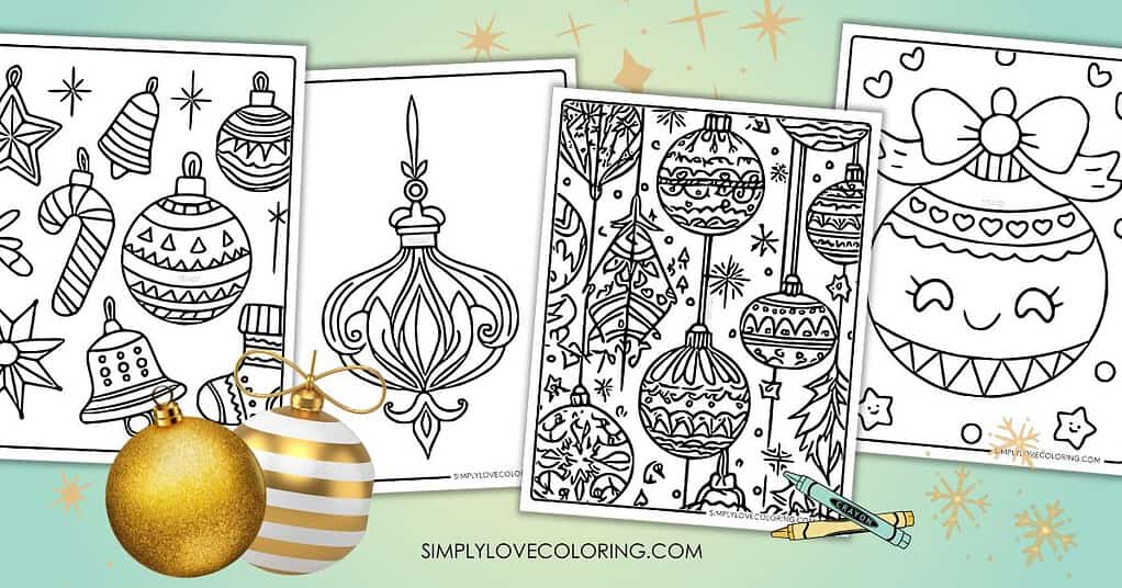 Christmas Ornament Coloring Pages (Free PDF Printables) - Simply Love ...