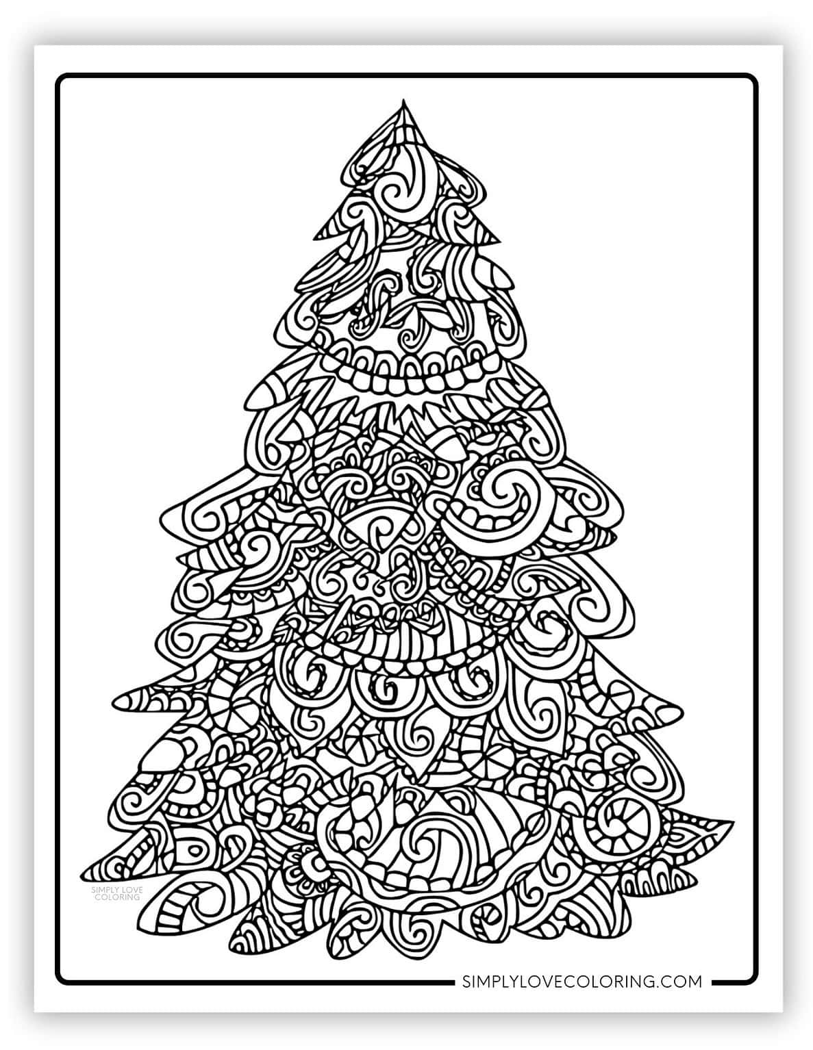 Christmas Mandala Coloring Pages (Free PDF Printables) - Simply Love ...