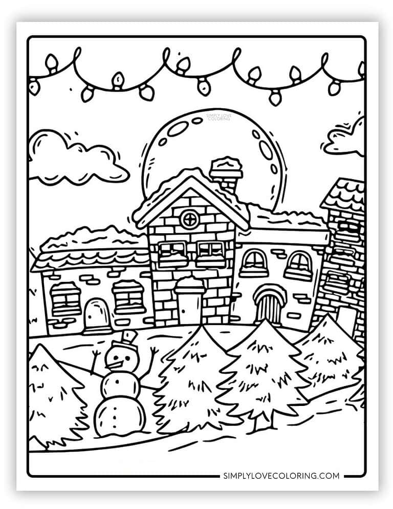 Christmas Tree Coloring Pages (Free PDF Printables) - Simply Love Coloring