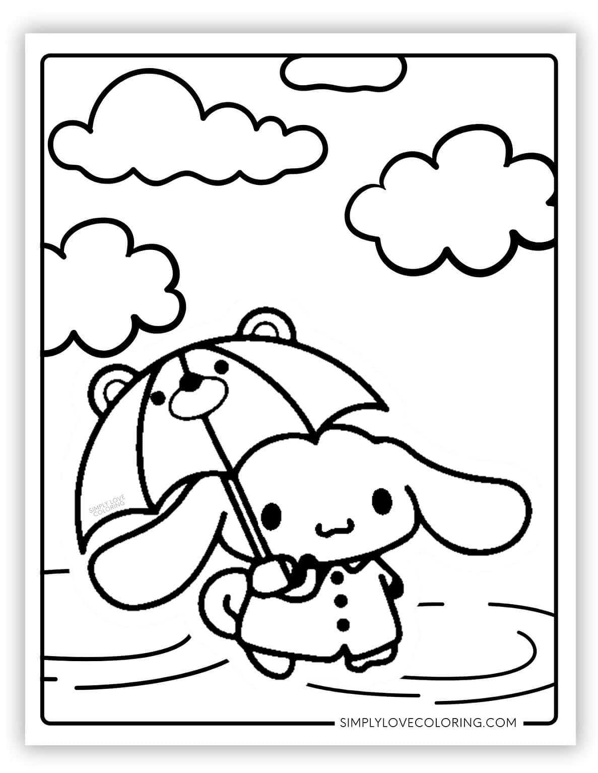 Cinnamoroll Coloring Pages (Free PDF Printables) - Simply Love Coloring