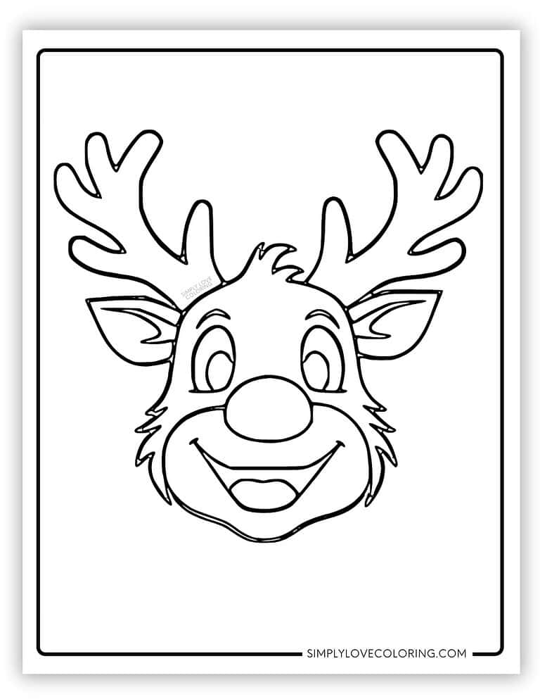 Rudolph Coloring Pages (Free PDF Printables) - Simply Love Coloring