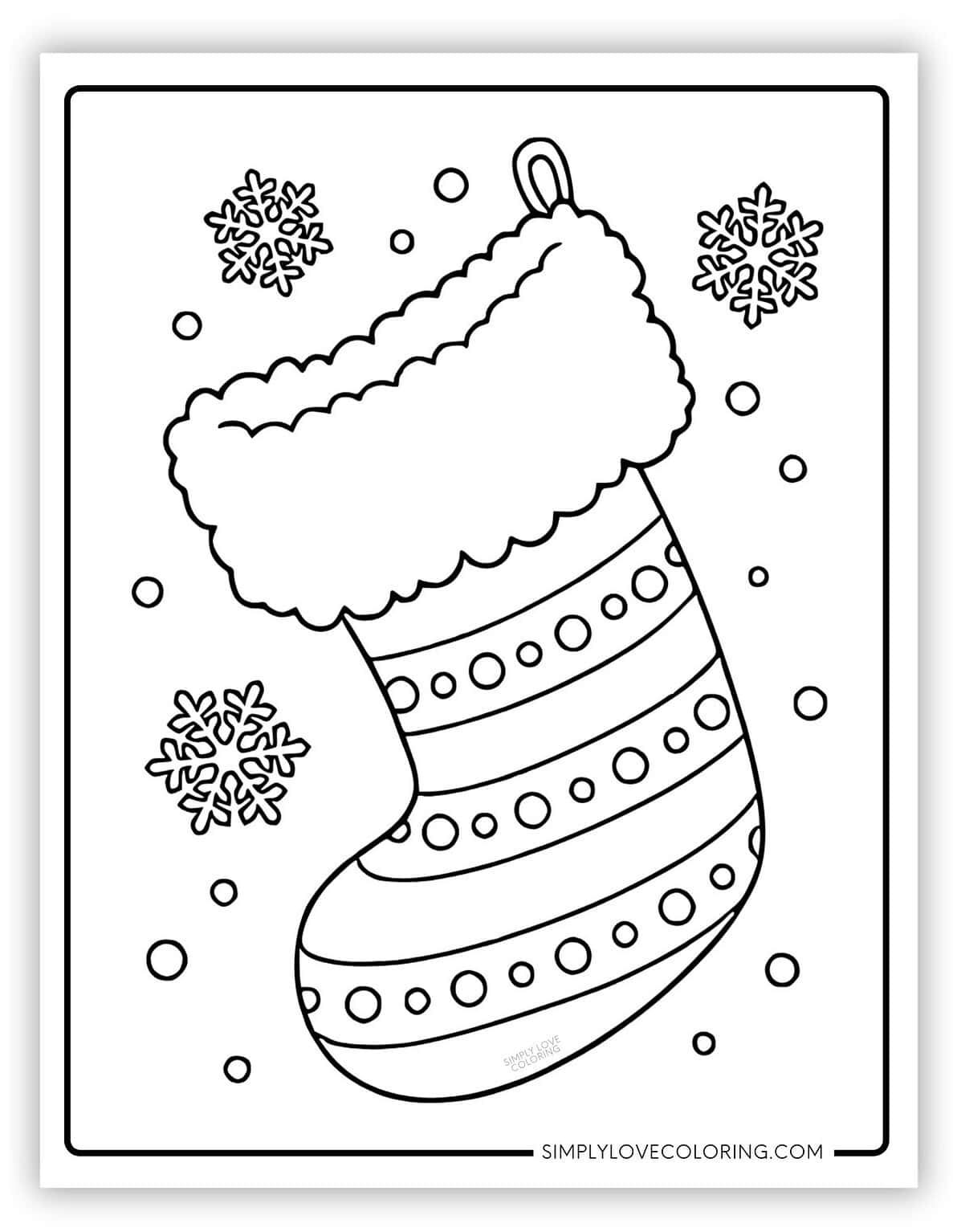 Christmas Stocking Coloring Pages (Free PDF Printables) - Simply Love ...
