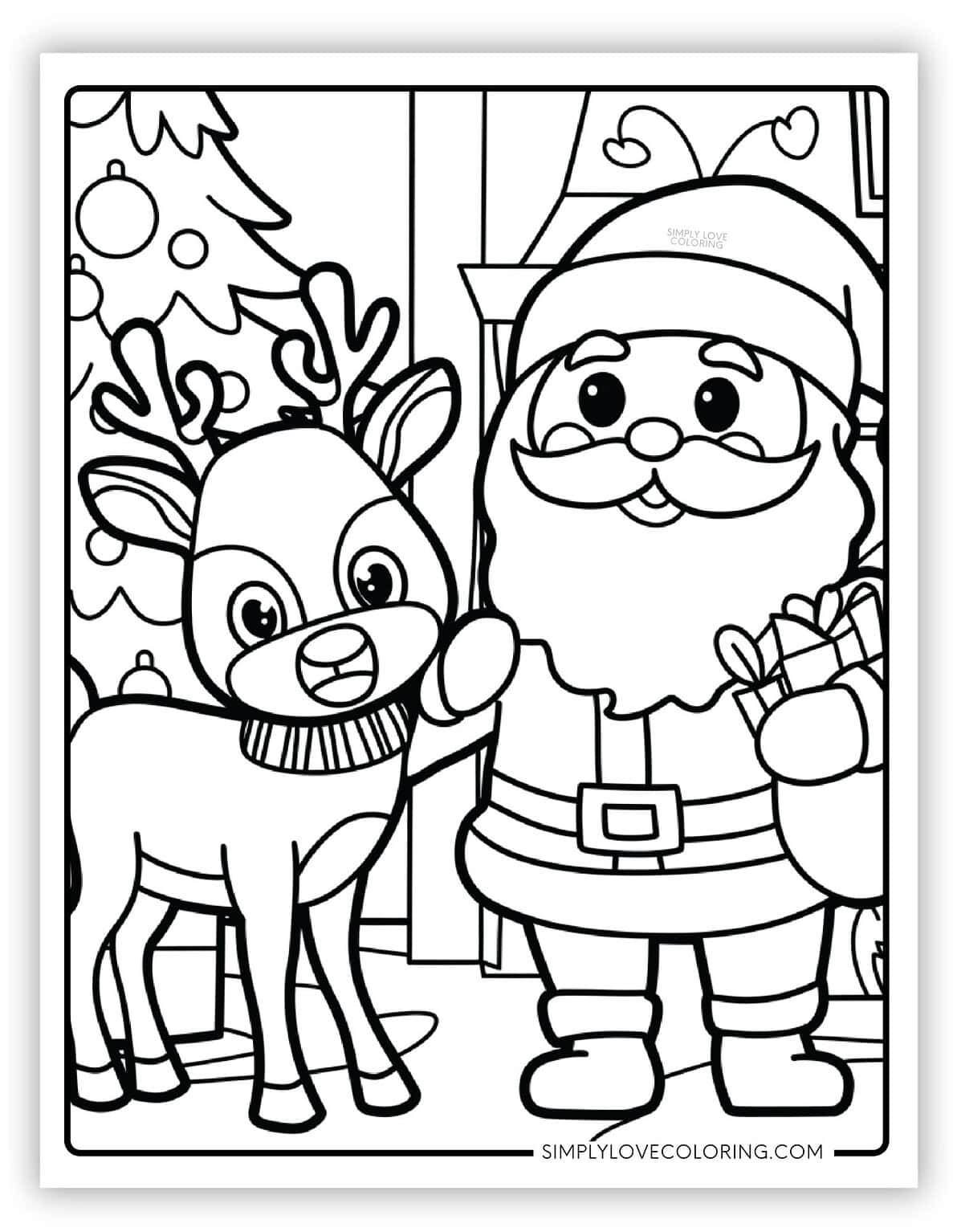 Rudolph Coloring Pages (Free PDF Printables) - Simply Love Coloring