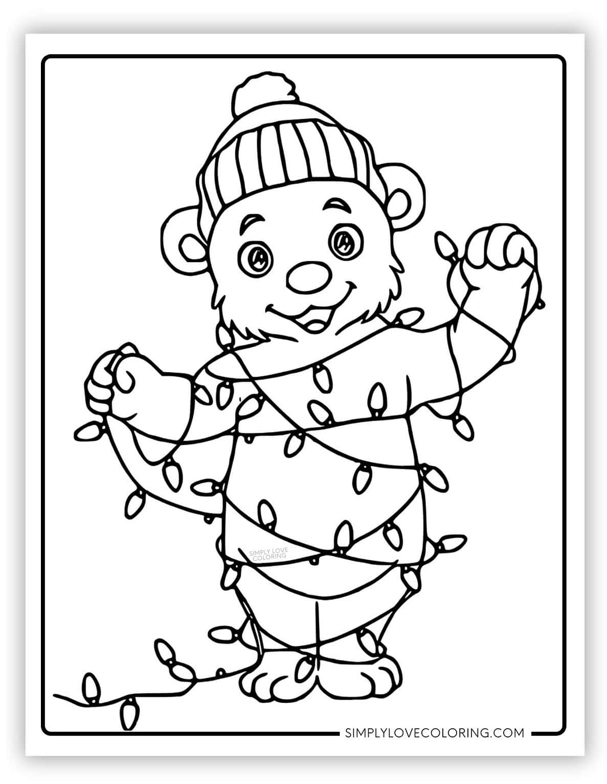 Christmas Lights Coloring Pages (Free PDF Printables) - Simply Love ...