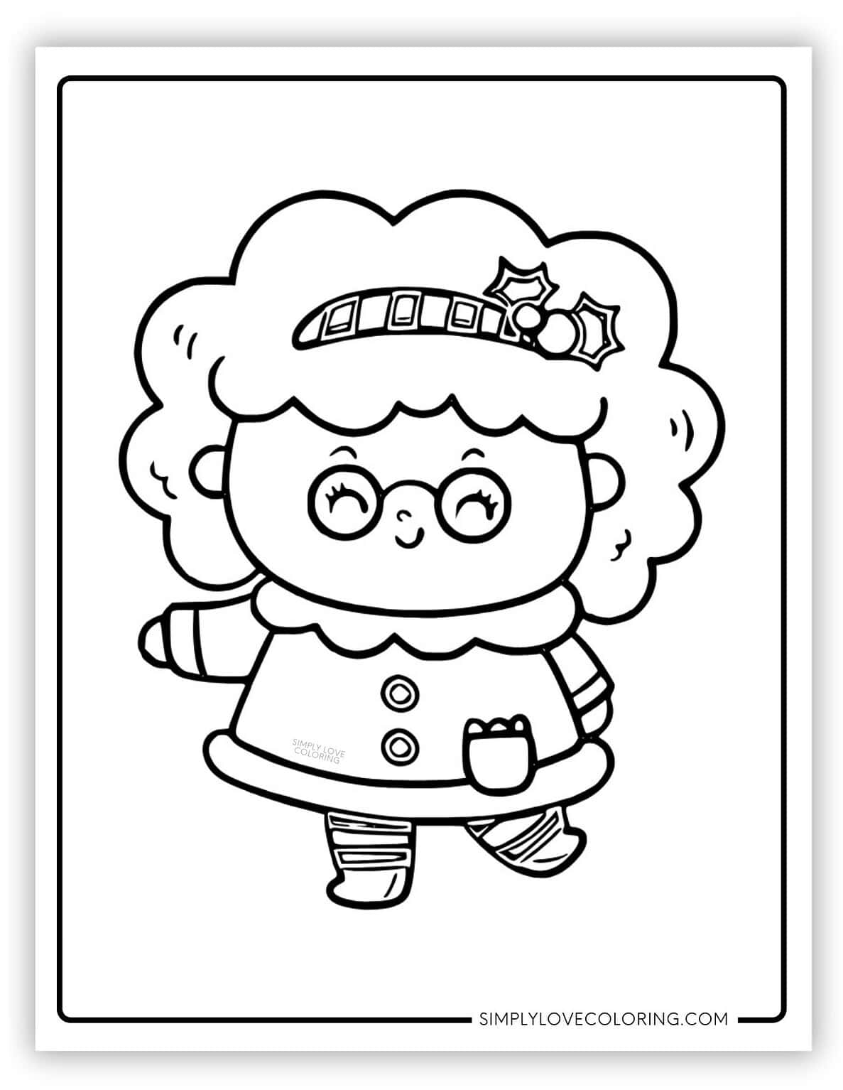 Mrs Claus Coloring Pages (Free PDF Printables) - Simply Love Coloring