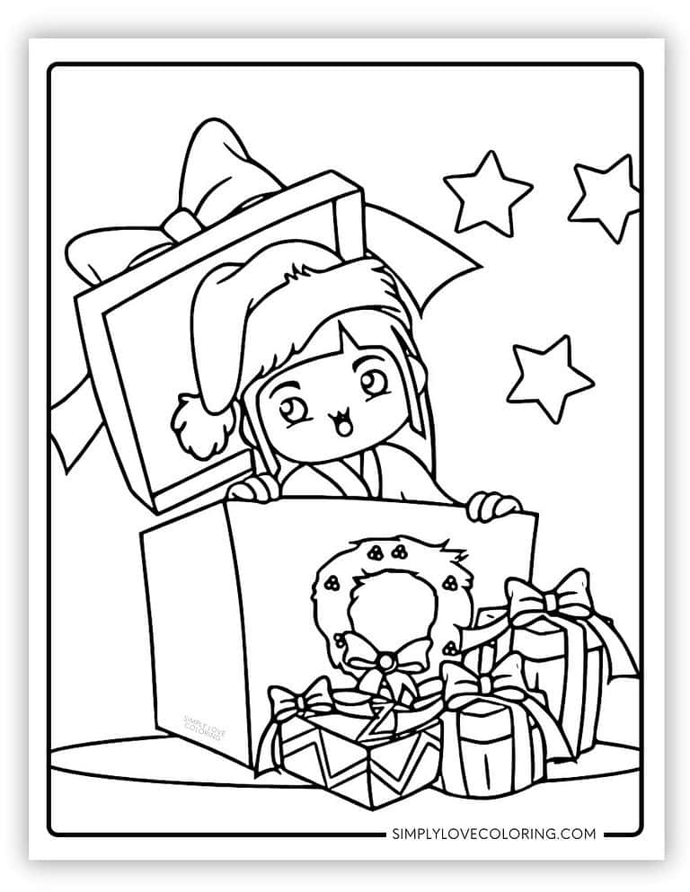 Christmas Present Coloring Pages (Free PDF Printables) - Simply Love ...