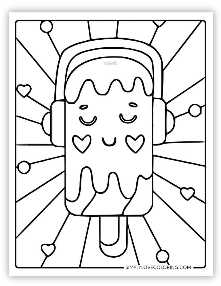 Popsicle Coloring Pages (Free PDF Printables) - Simply Love Coloring