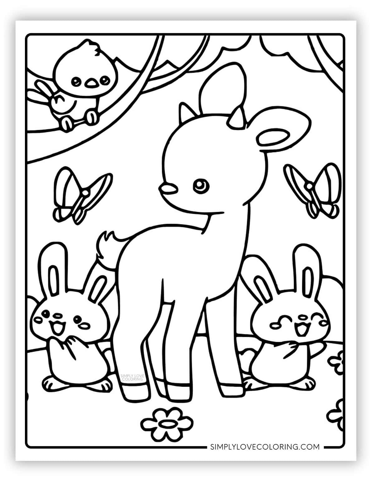 Reindeer Coloring Pages (Free PDF Printables) - Simply Love Coloring
