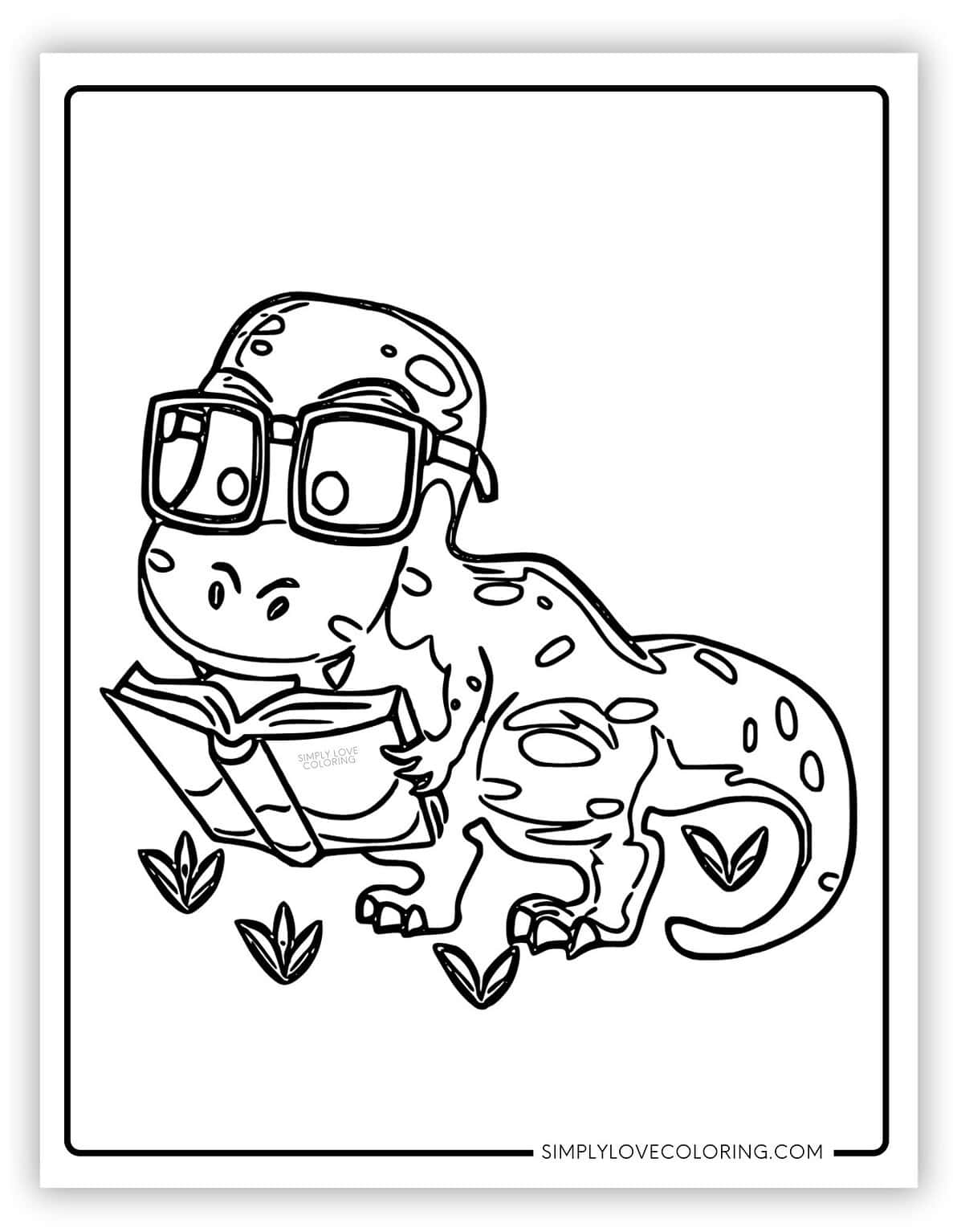 T Rex Coloring Pages (Free PDF Printables) - Simply Love Coloring
