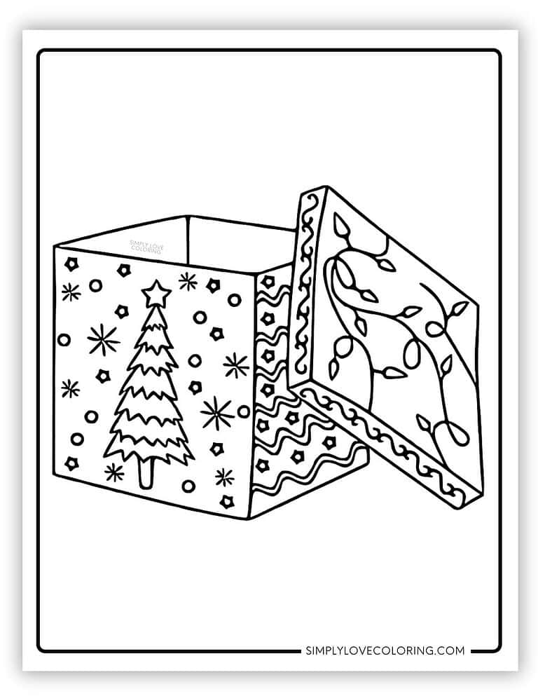 Christmas Present Coloring Pages (Free PDF Printables) - Simply Love ...