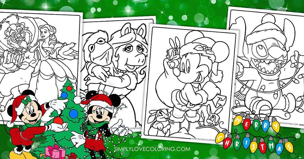 Disney Christmas Coloring Pages (Free PDF Printable) - Simply Love Coloring