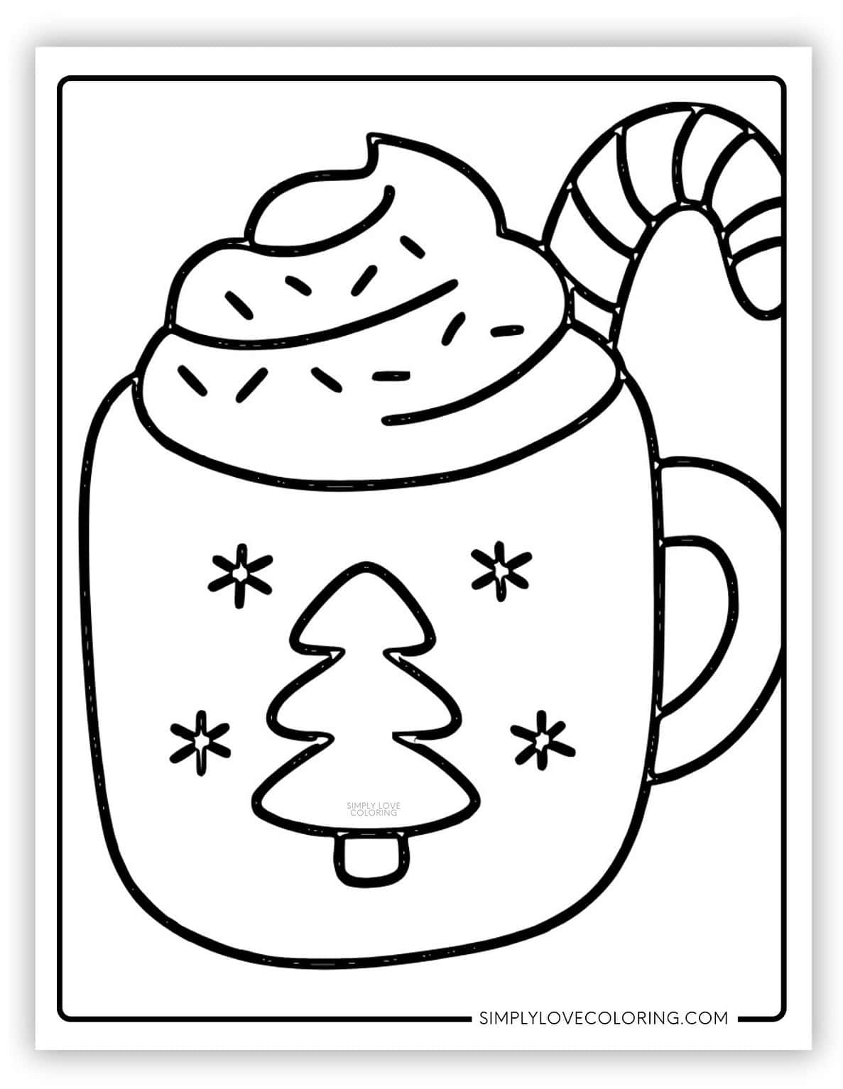 Hot Chocolate Coloring Pages (Free PDF Printables) - Simply Love Coloring