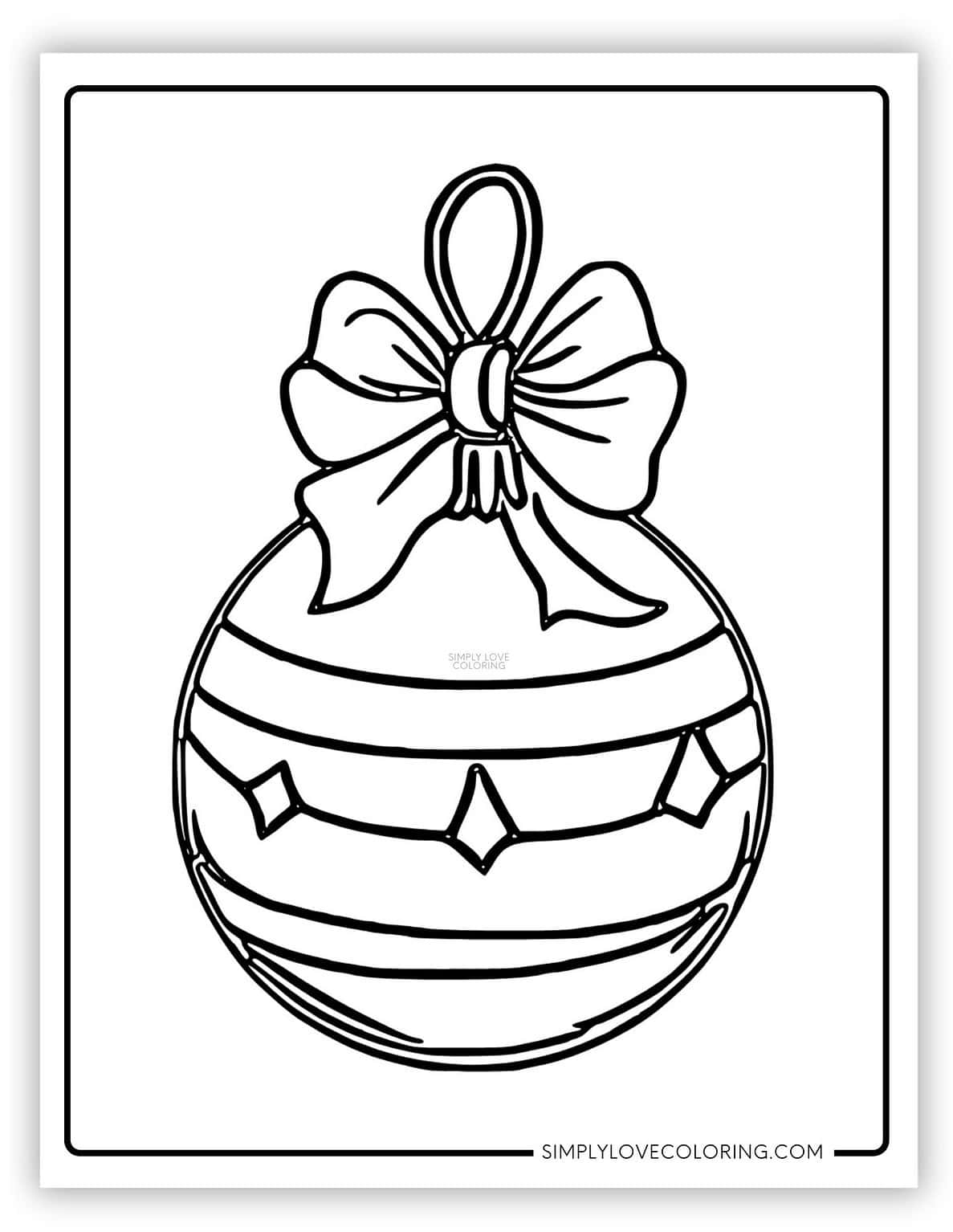 Christmas Ornament Coloring Pages (Free PDF Printables) - Simply Love ...