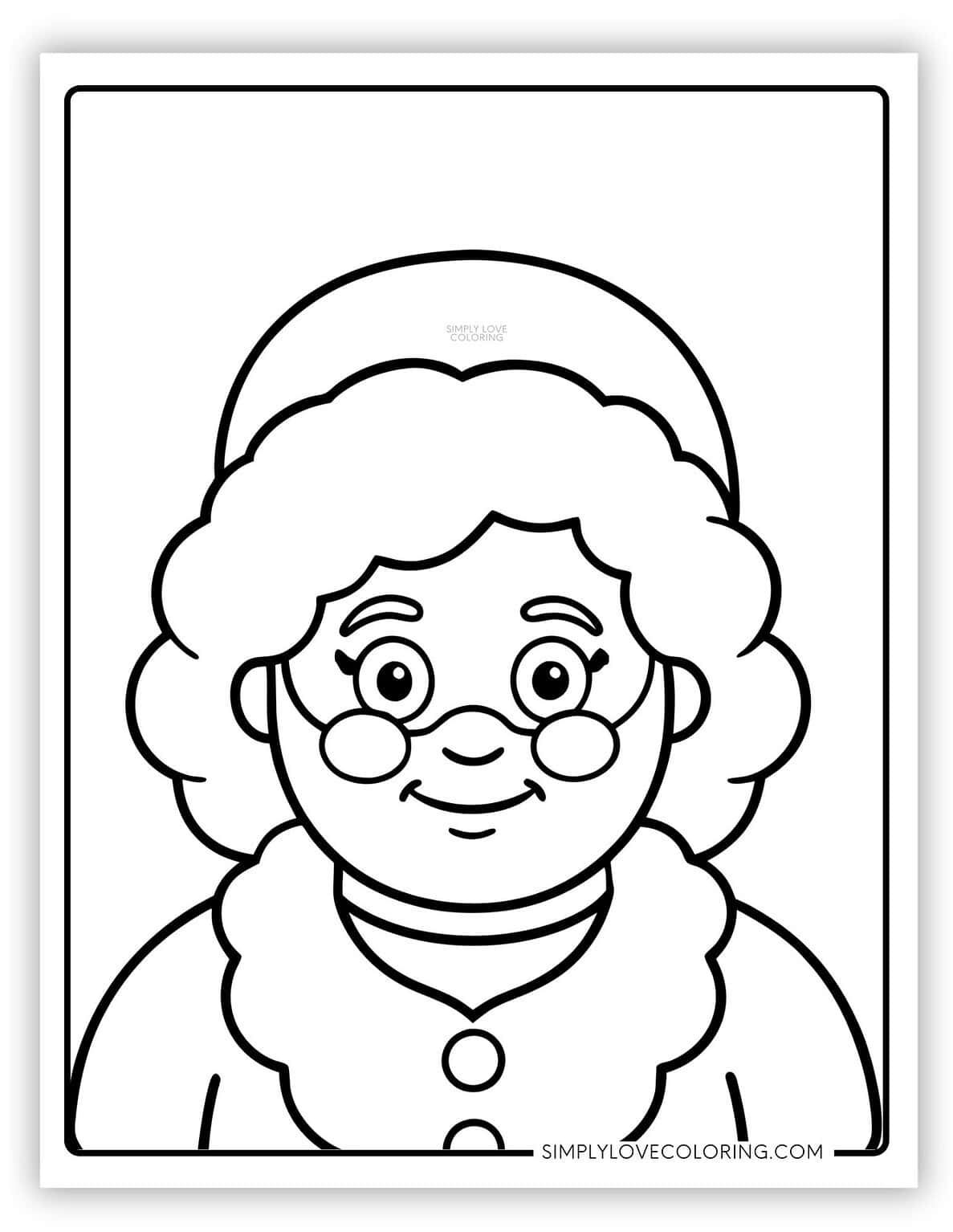Mrs Claus Coloring Pages (Free PDF Printables) - Simply Love Coloring