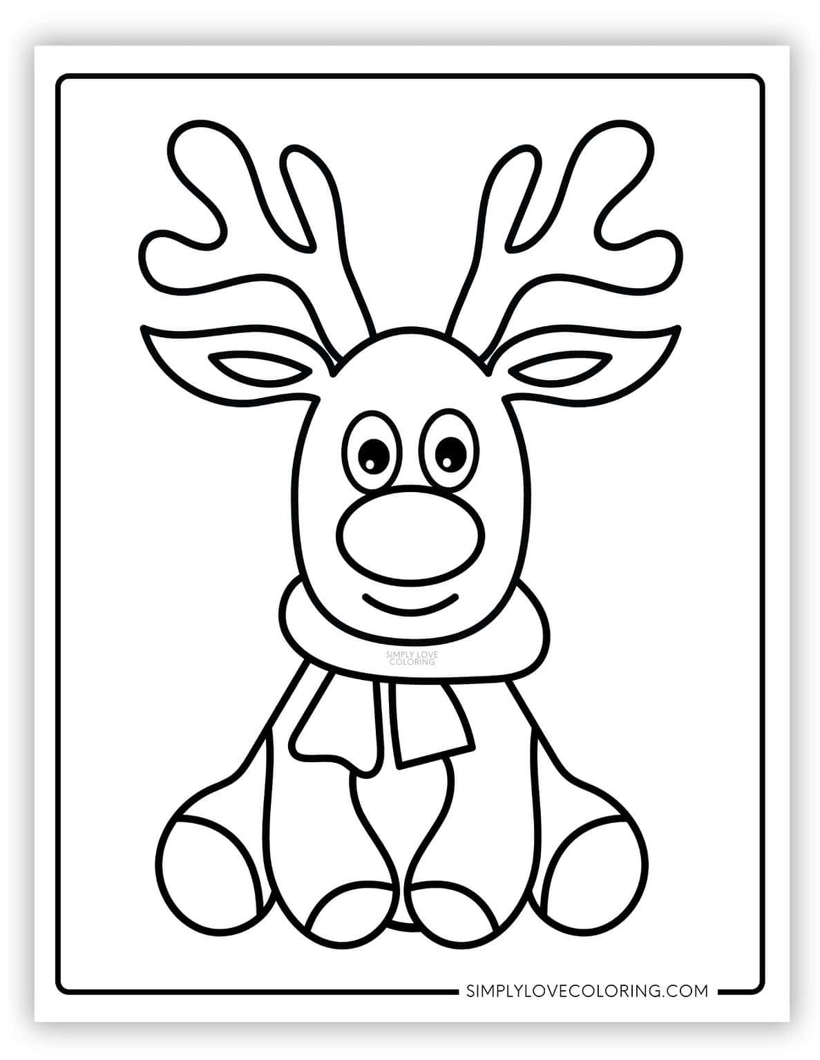Rudolph Coloring Pages (Free PDF Printables) - Simply Love Coloring
