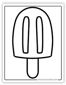 Popsicle Coloring Pages (Free PDF Printables) - Simply Love Coloring