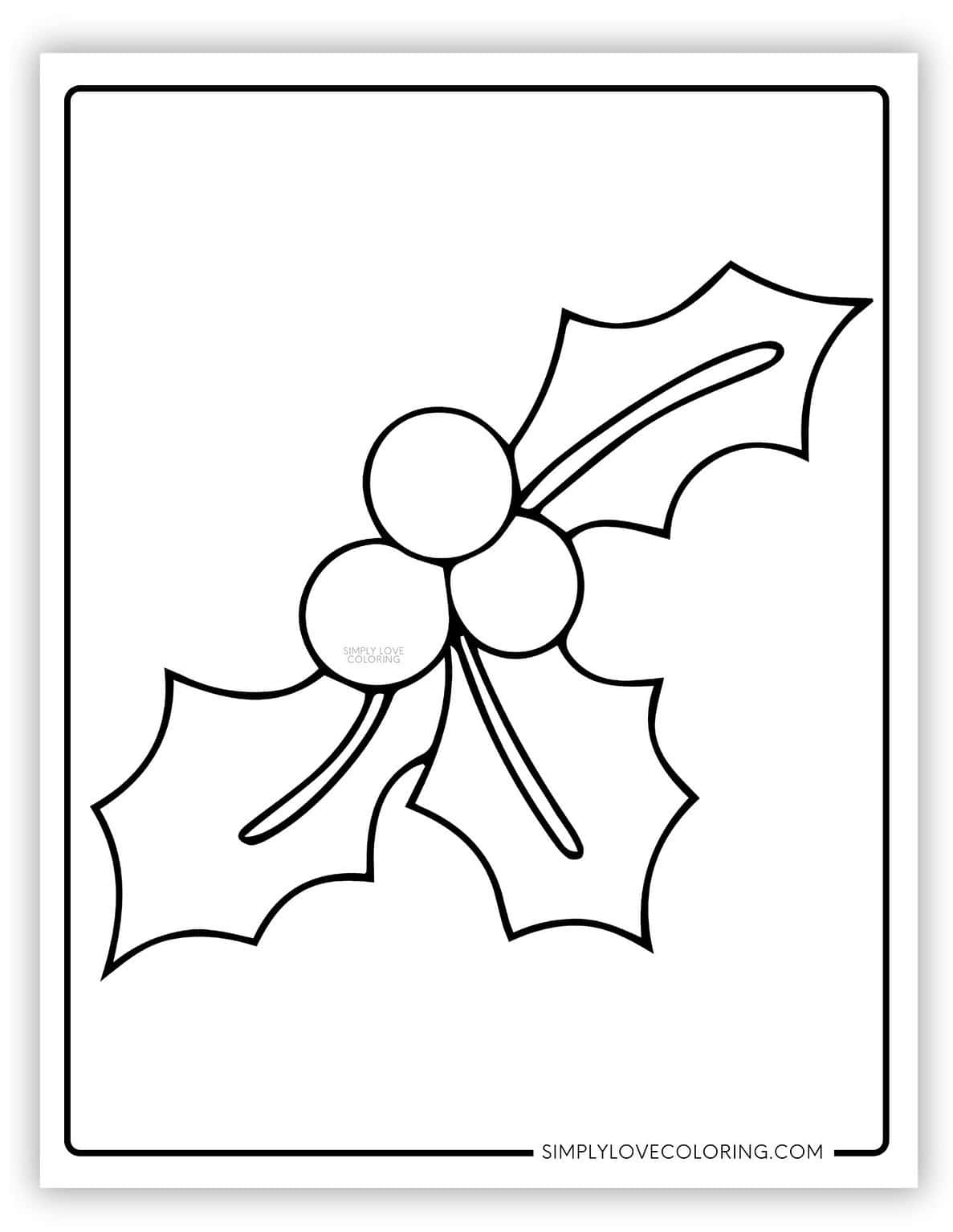 Mistletoe Coloring Pages (Free PDF Printables) - Simply Love Coloring
