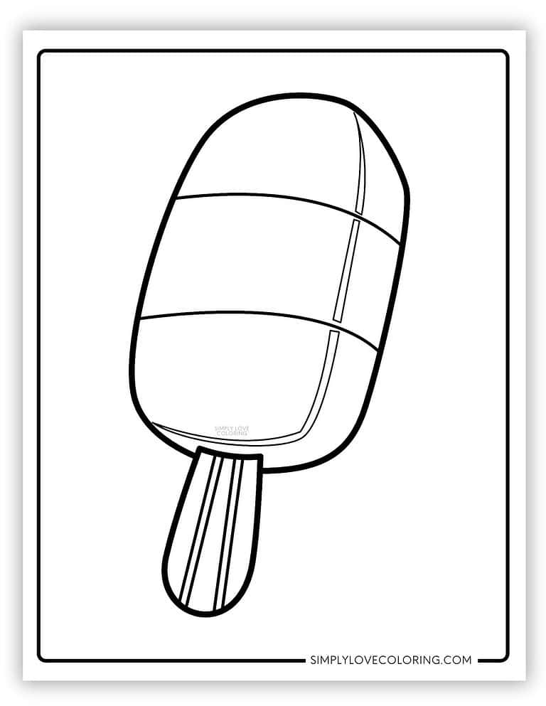 Popsicle Coloring Pages (Free PDF Printables) - Simply Love Coloring