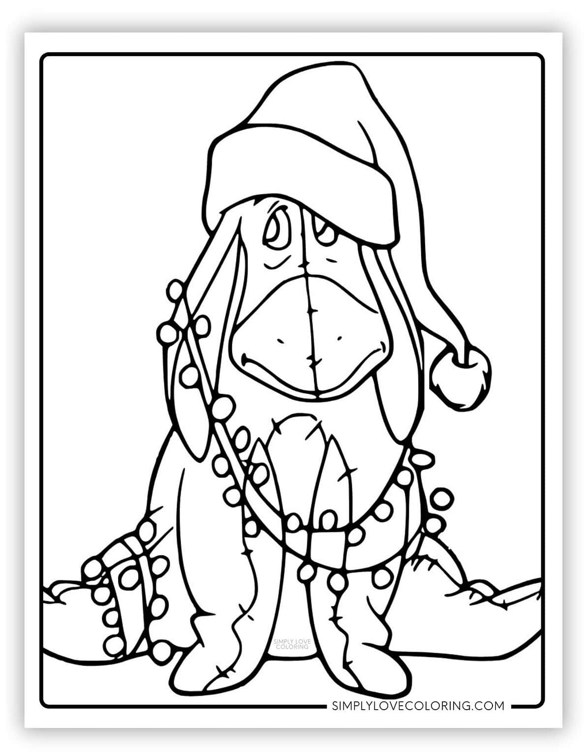 Disney Christmas Coloring Pages (Free PDF Printable) - Simply Love Coloring