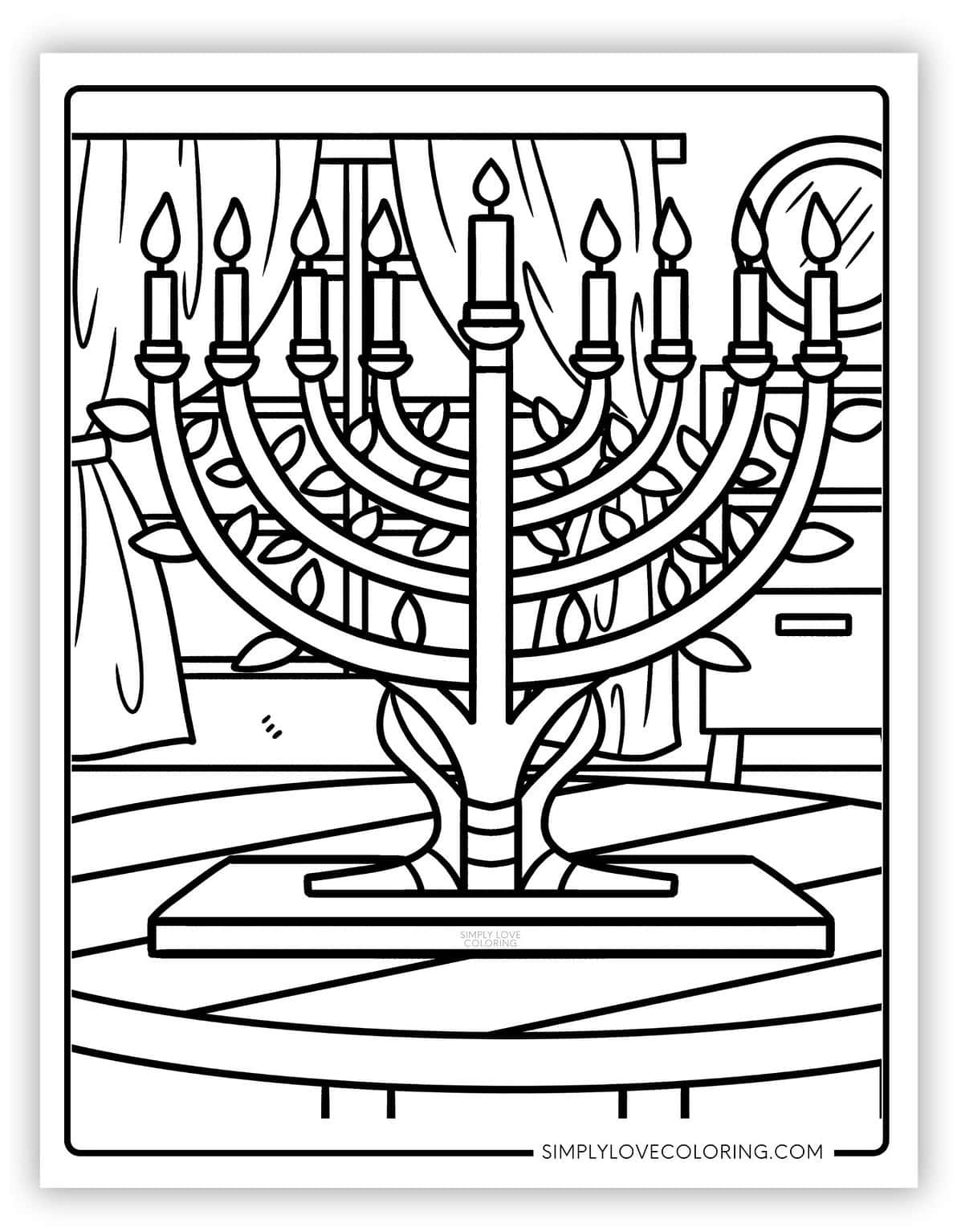 Hanukkah Coloring Pages (Free PDF Printables) - Simply Love Coloring