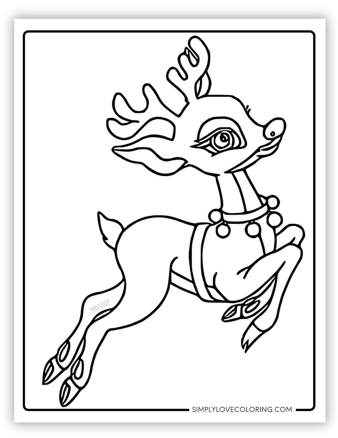 Rudolph Coloring Pages (Free PDF Printables) - Simply Love Coloring
