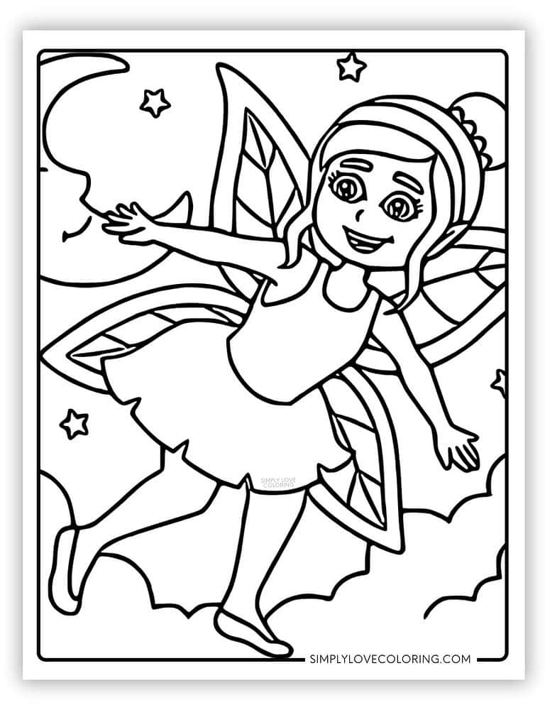 Fairy Coloring Pages (Free PDF Printables) - Simply Love Coloring