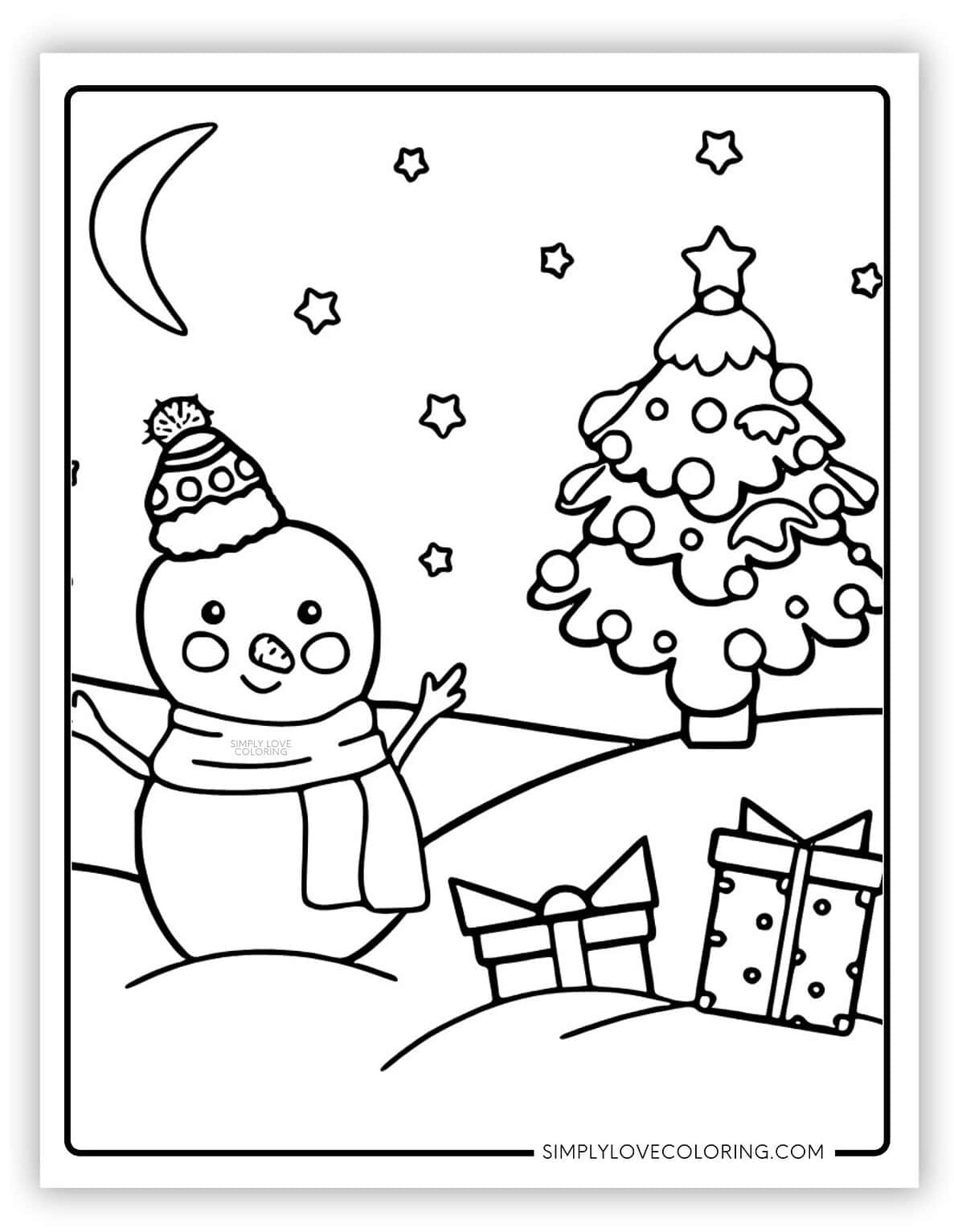Snowman Coloring Pages (Free PDF Printables) - Simply Love Coloring