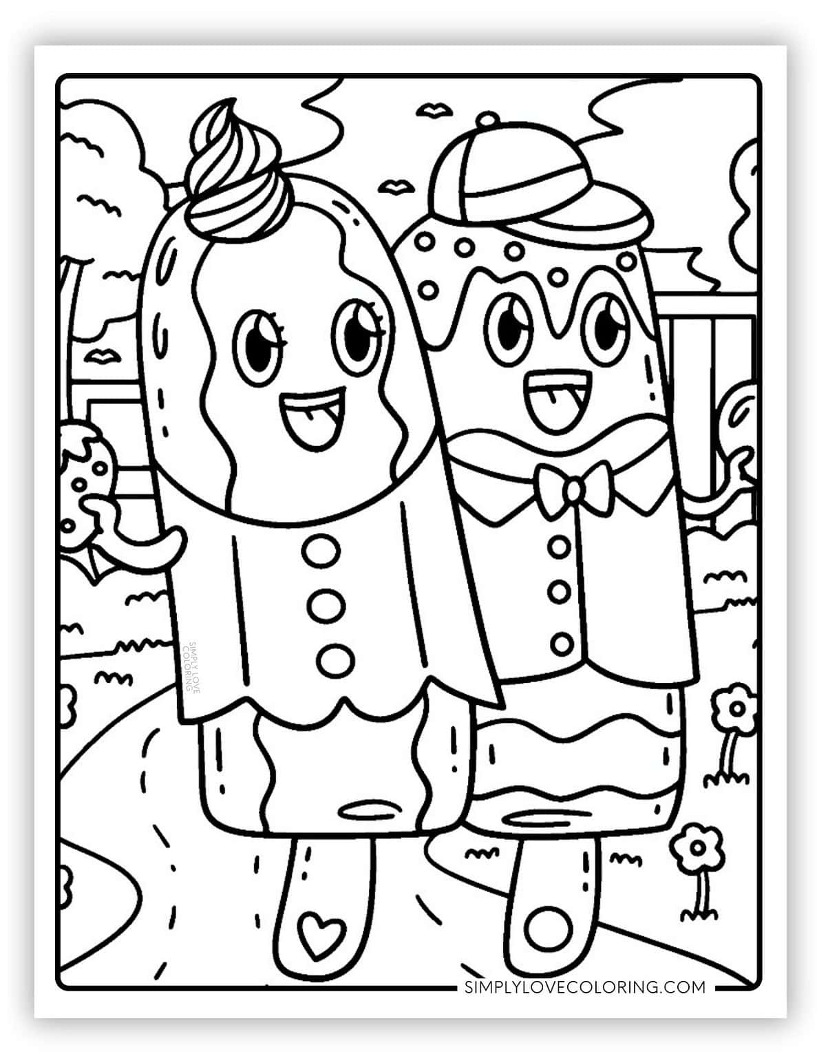 Popsicle Coloring Pages (Free PDF Printables) - Simply Love Coloring