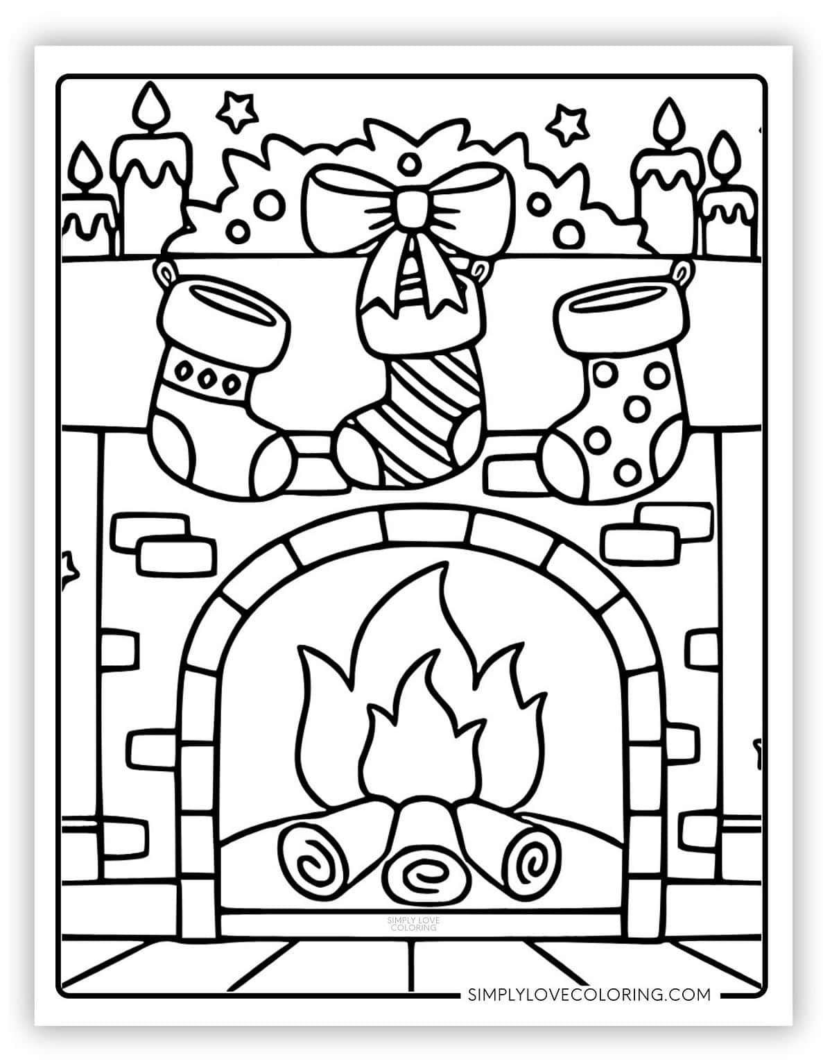 Christmas Stocking Coloring Pages (Free PDF Printables) - Simply Love ...