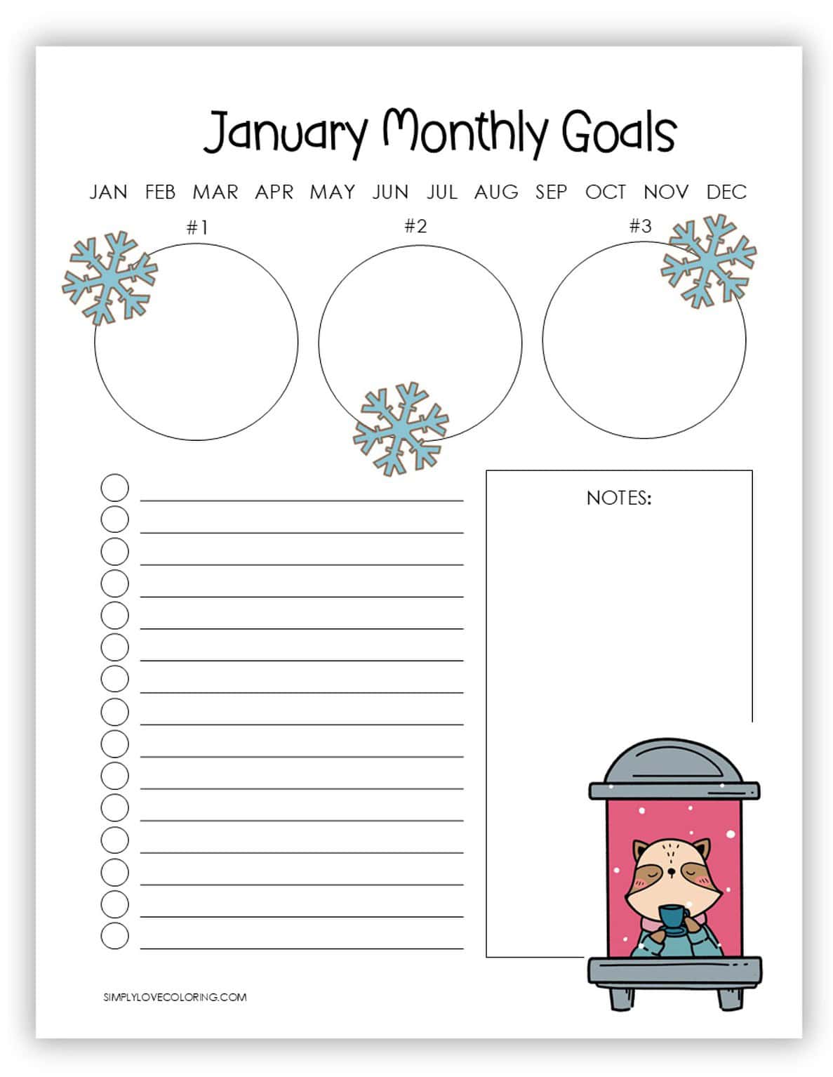 January Planner Calendar Printables (Free PDF Downloads) - Simply Love ...