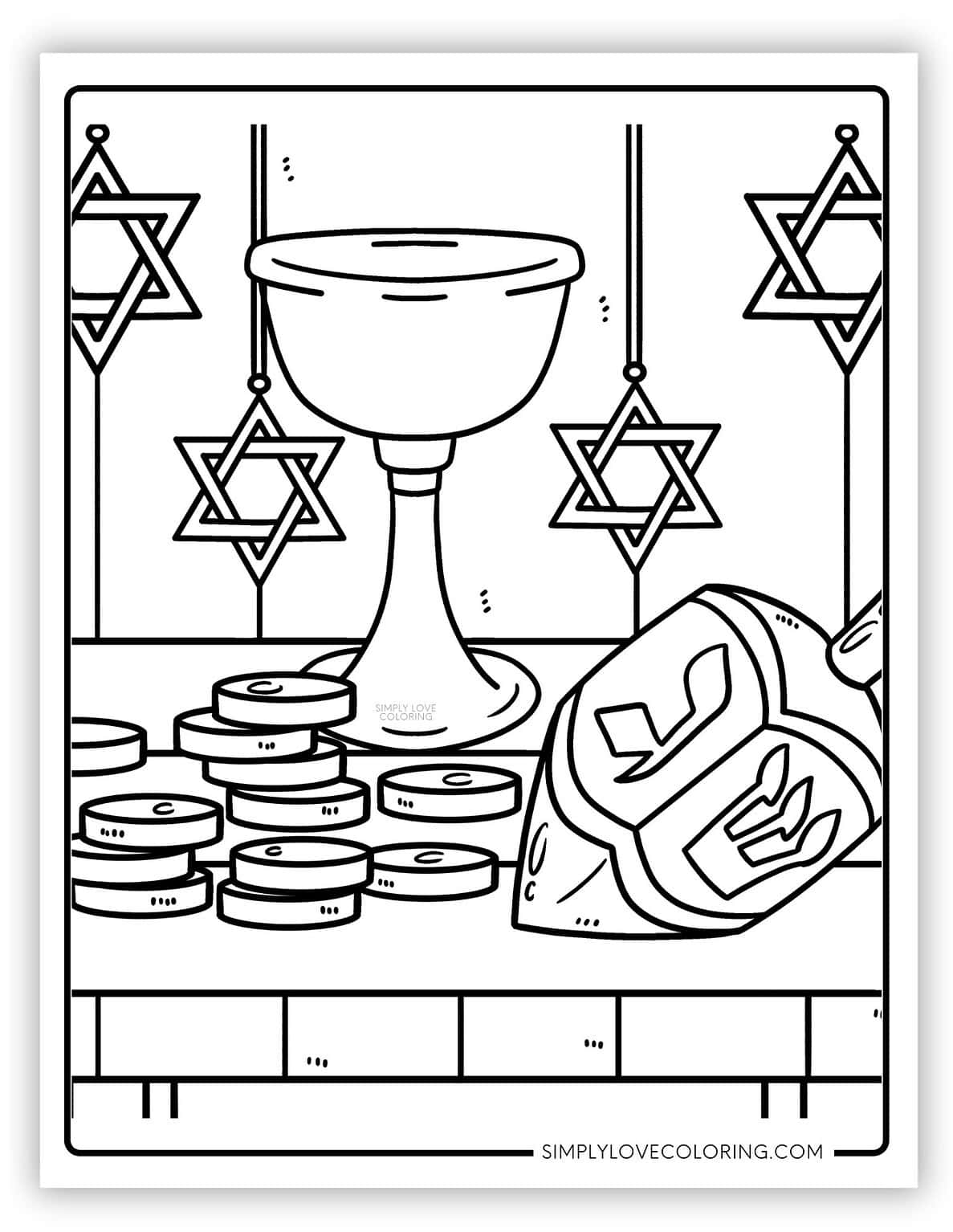 Hanukkah Coloring Pages (Free PDF Printables) - Simply Love Coloring