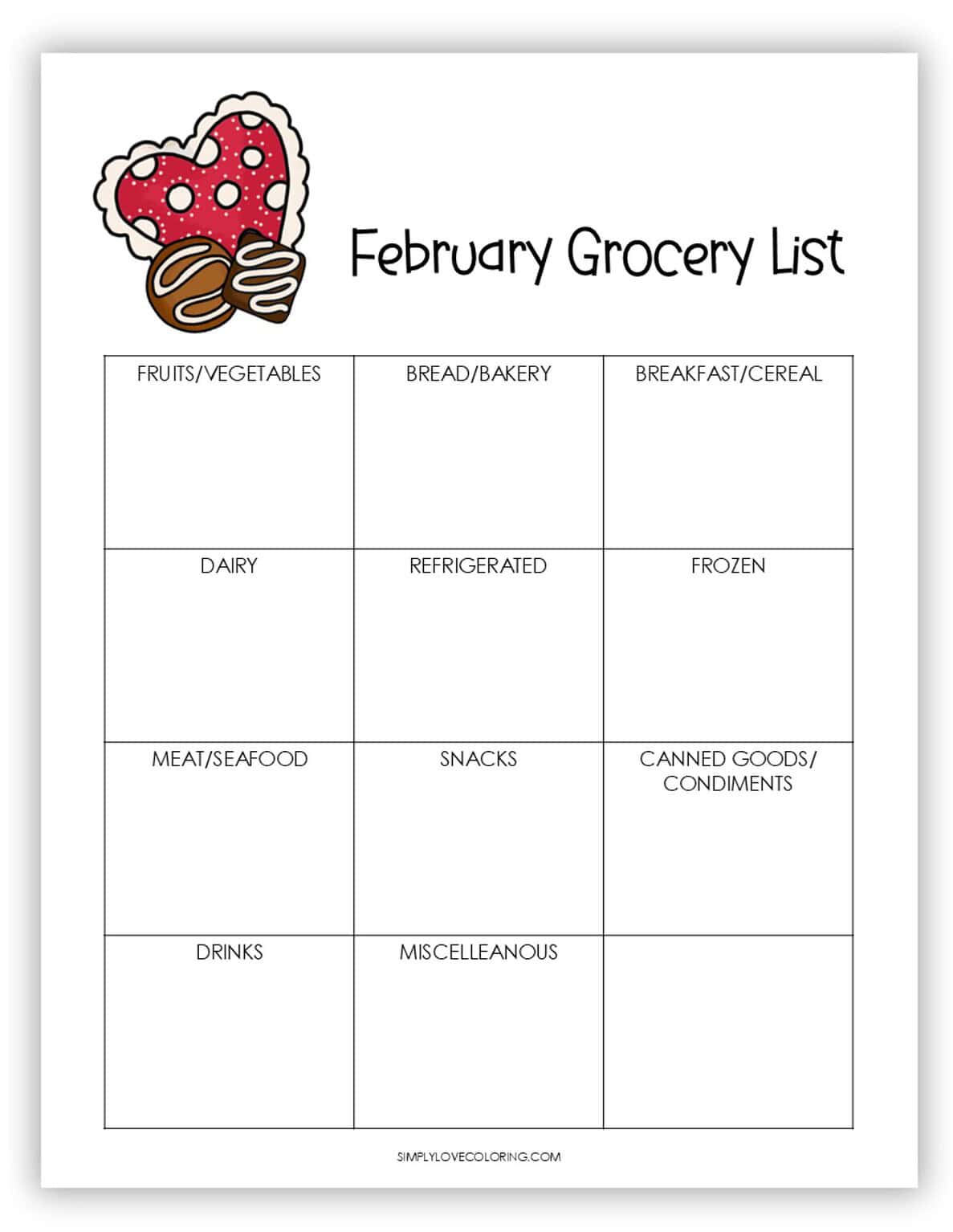 February Planner Printables (Free PDF Downloads) - Simply Love Coloring