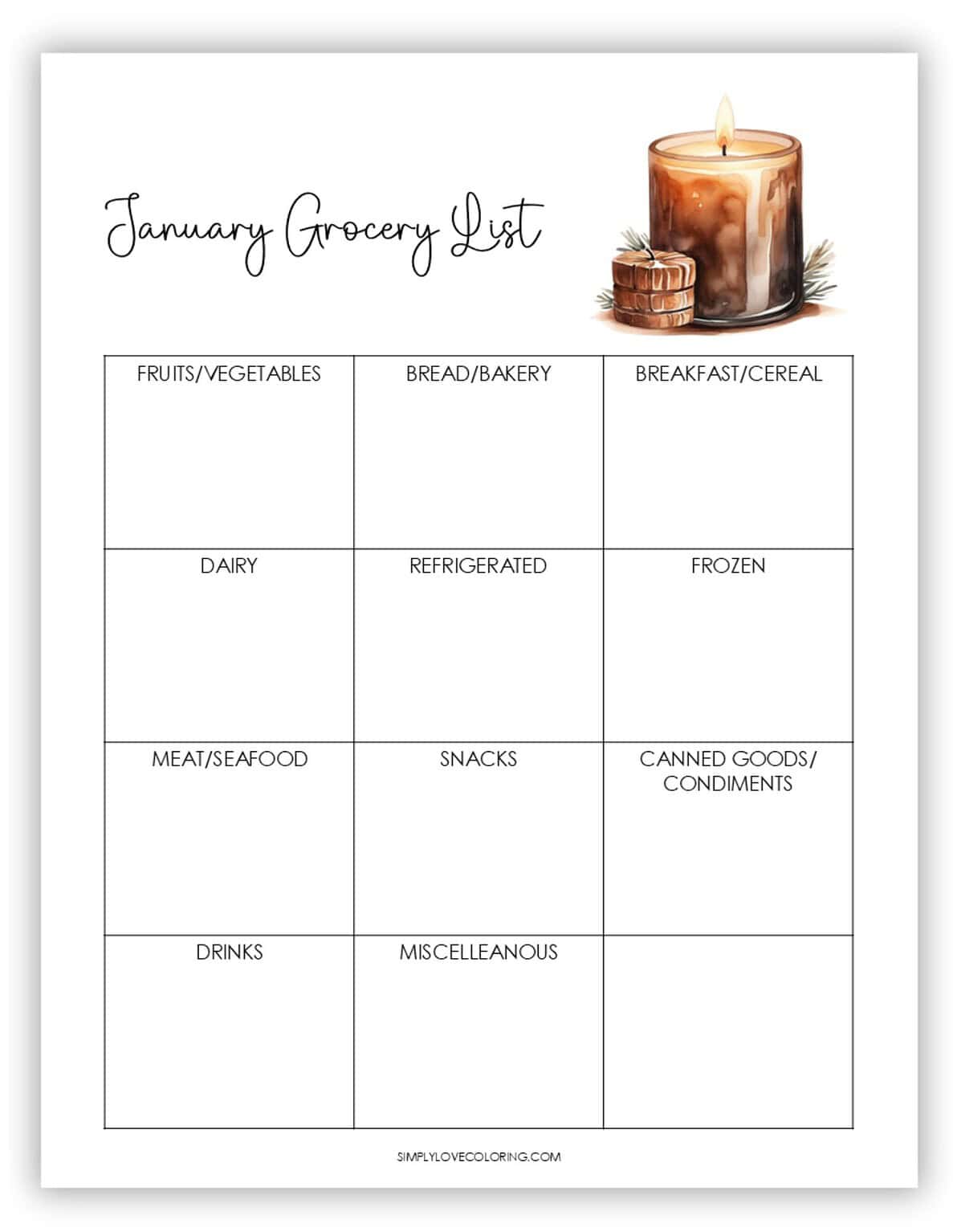 January Planner Calendar Printables (Free PDF Downloads) - Simply Love ...