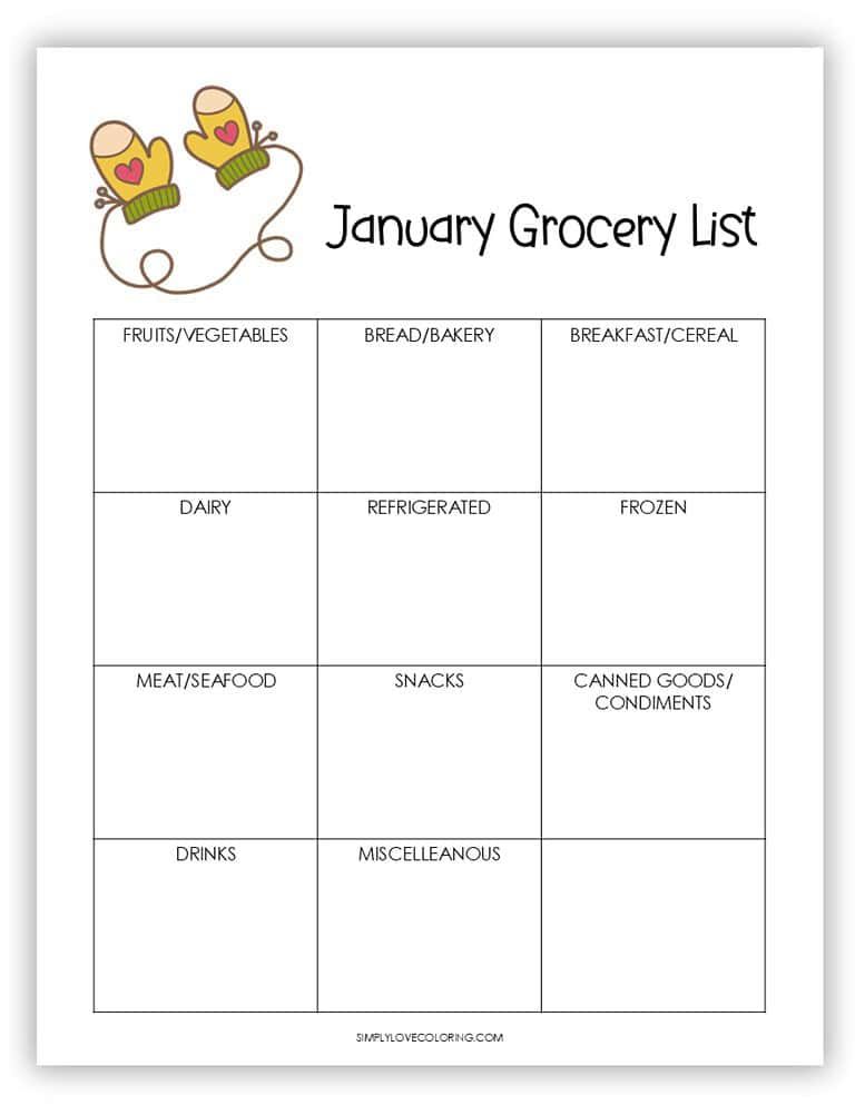 January Planner Calendar Printables (Free PDF Downloads) - Simply Love ...